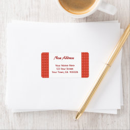Red New Address Label | Zazzle