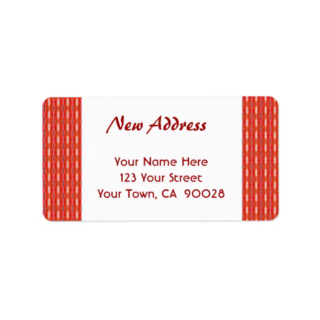 Red New Address Label | Zazzle