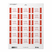 Red New Address Label | Zazzle