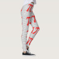 Red Number pi is a mathematical constant symbol Leggings | Zazzle