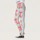 Red Number pi is a mathematical constant symbol Leggings | Zazzle