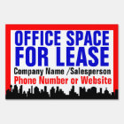 Customizable Office For Rent Sign /Yard Sign | Zazzle.com