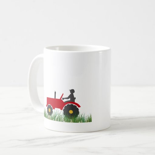 Red or Green Tractor Retirement Mug | Zazzle
