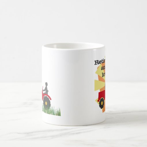 Red or Green Tractor Retirement Mug | Zazzle