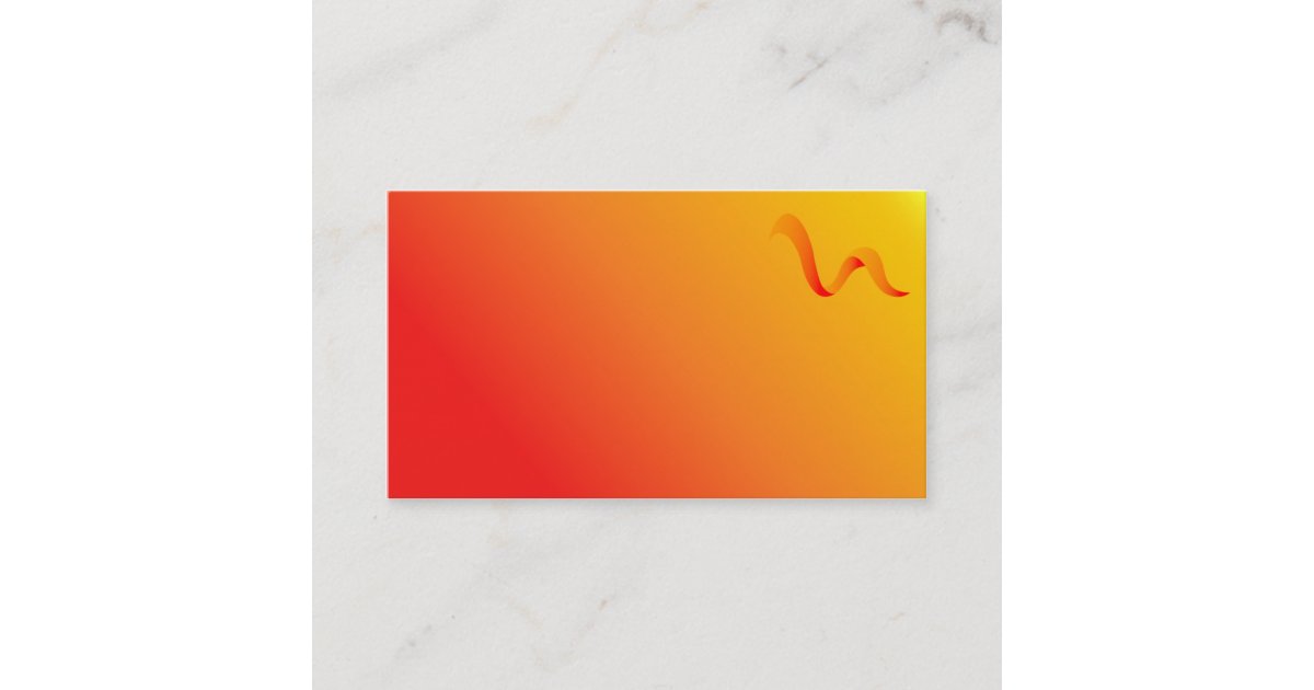Red & Orange Logo, Business Card | Zazzle