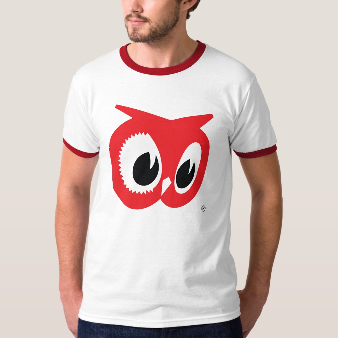 Red Owl T-Shirt - Vintage Ringer Style | Zazzle