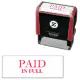 Red Paid in Full Office Self-inking Stamp | Zazzle