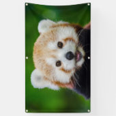 RED PANDA Banner WITH GROMMETS | Zazzle