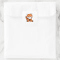 Red Panda Cute Animals For Kids Kawaii Square Sticker | Zazzle