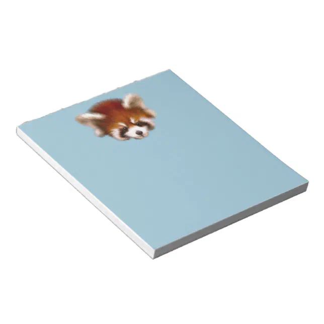 Red Panda Design Notepad | Zazzle