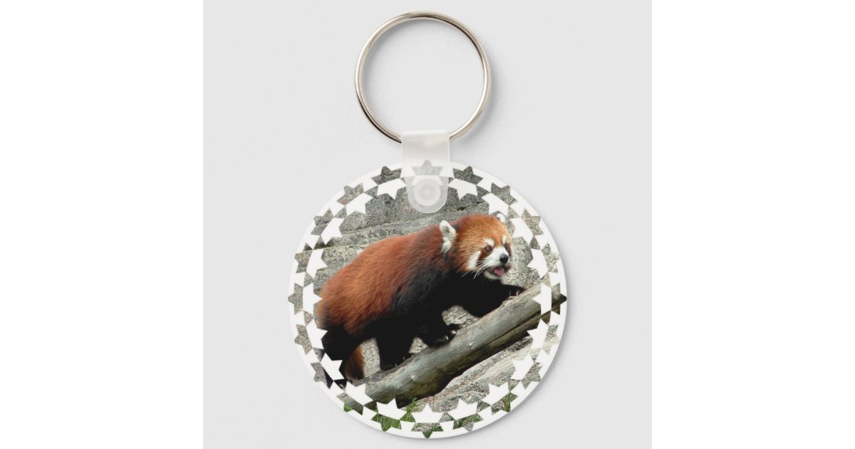 Red Panda Keychain | Zazzle