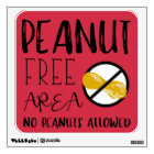 Food Free Area, No Food Allowed Allergy Friendly Wall Decal | Zazzle.com