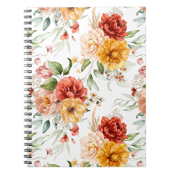 Red Peony Flower Bouquet Pattern Fabric | Zazzle