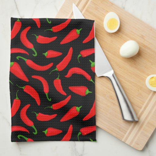 Red Pepper Fun Kitchen Towel | Zazzle