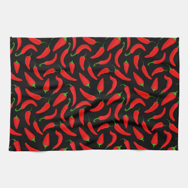 Red Pepper Fun Kitchen Towel | Zazzle