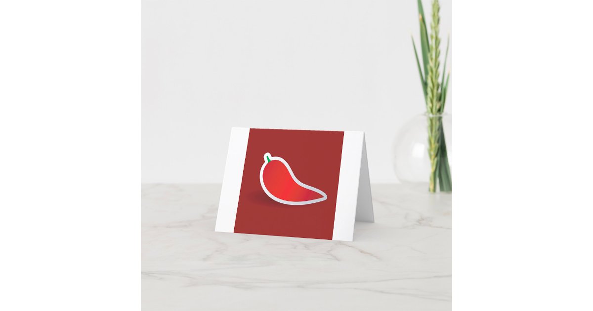 Red Pepper Thank You Card | Zazzle