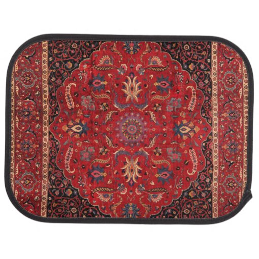 Red Persian Rug from Mashhad Car Floor Mats | Zazzle