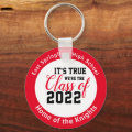 Red Personalized High School Class of 2022 Keychain | Zazzle