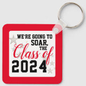 Red Personalized High School Class of 202 Keychain | Zazzle