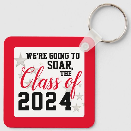 Red Personalized High School Class of 202 Keychain | Zazzle