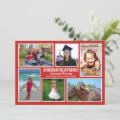 Red Photo Collage Graduation Open House Invitation | Zazzle