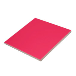 Red Pink Color Tile | Zazzle