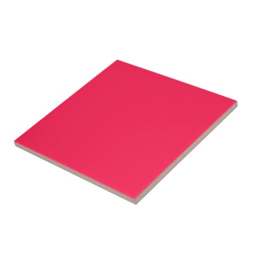 Red Pink Color Tile | Zazzle