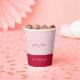 Red & Pink Simple Minimal Business Logo Custom Paper Cups | Zazzle
