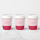 Red & Pink Simple Minimal Business Logo Custom Paper Cups | Zazzle
