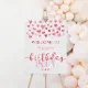 Red Pink Valentine Birthday Party Welcome Sign | Zazzle