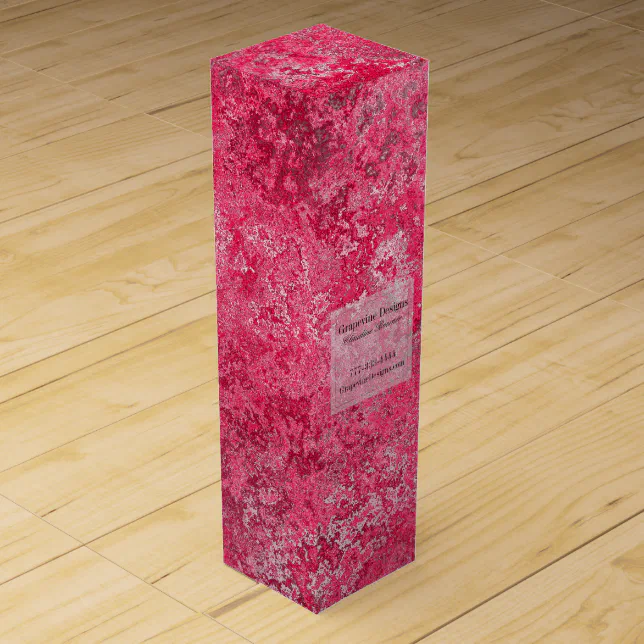 Red Pink Wine or Tall Gift Box | Zazzle