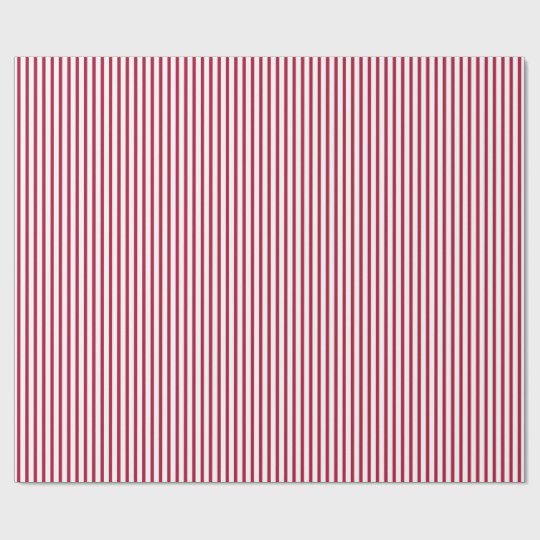 Red Pinstripe Stripes Wrapping Paper | Zazzle.com