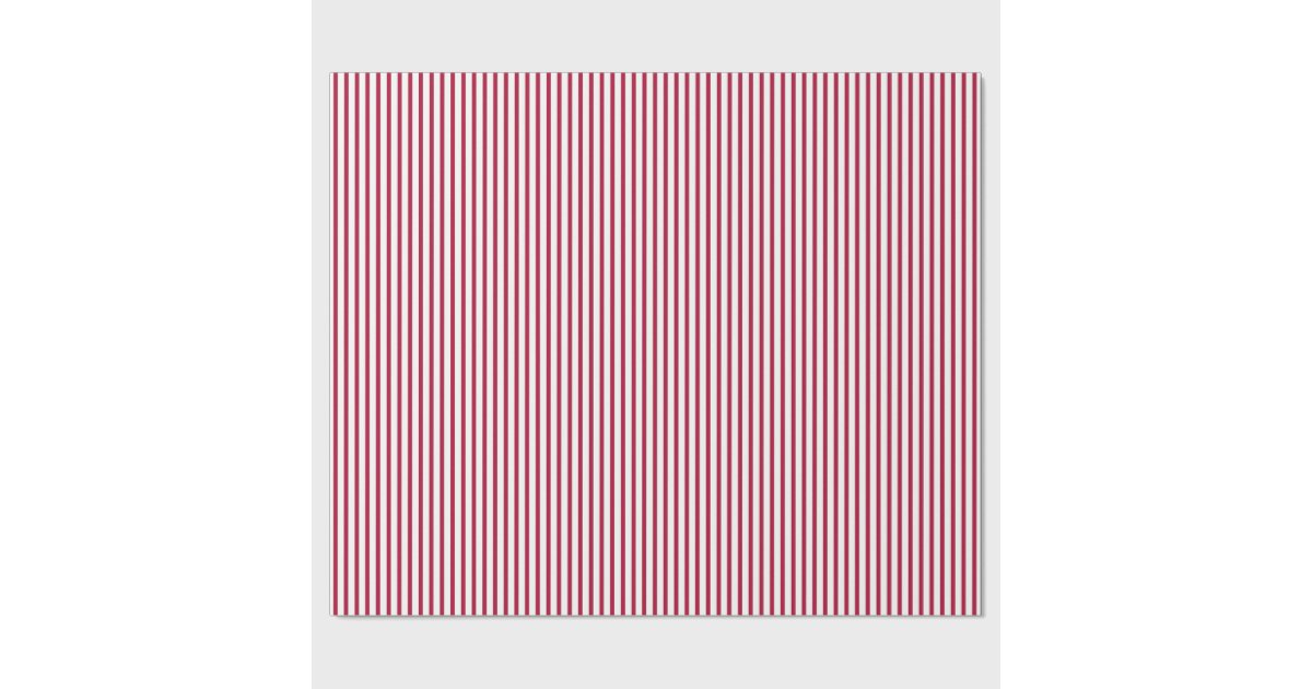 Red Pinstripe Stripes Wrapping Paper | Zazzle