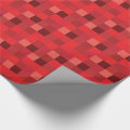 Red Pixelated Pattern Wrapping Paper | Zazzle