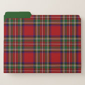 Red Plaid Design File Folders Set | Zazzle