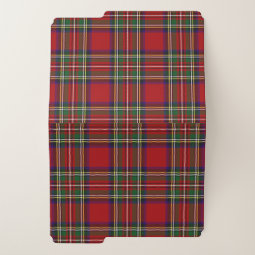 Red Plaid Design File Folders Set | Zazzle