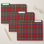 Red Plaid Design File Folders Set | Zazzle