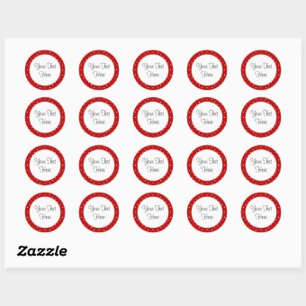 Red Polka Dot Stickers | Zazzle