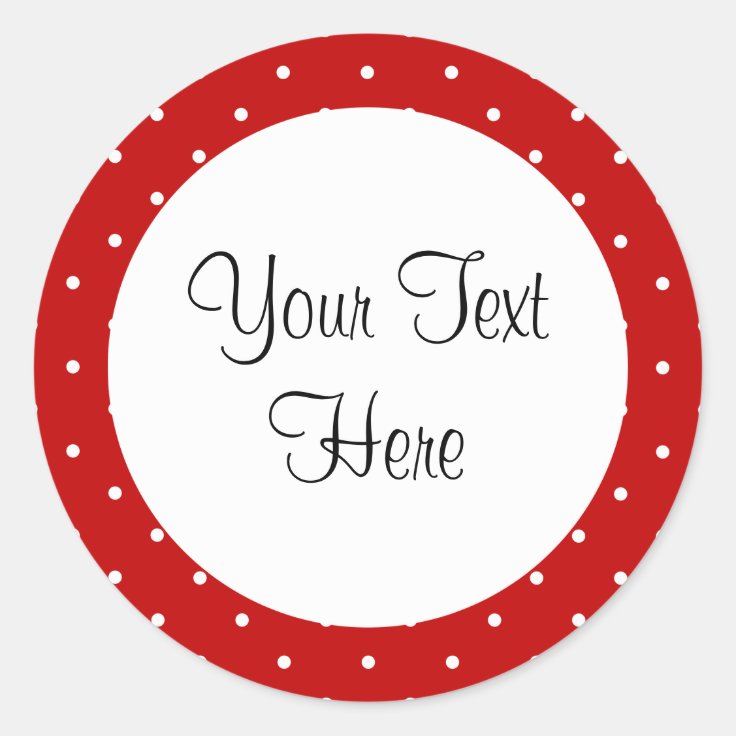 Red Polka Dot Stickers | Zazzle