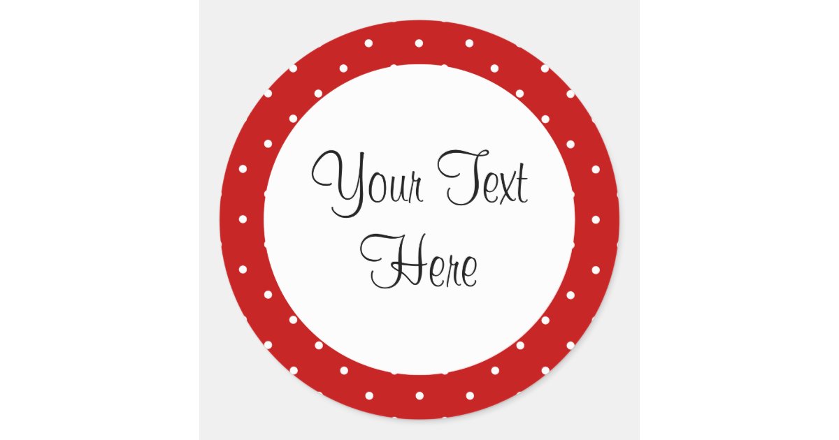 Red Polka Dot Stickers | Zazzle