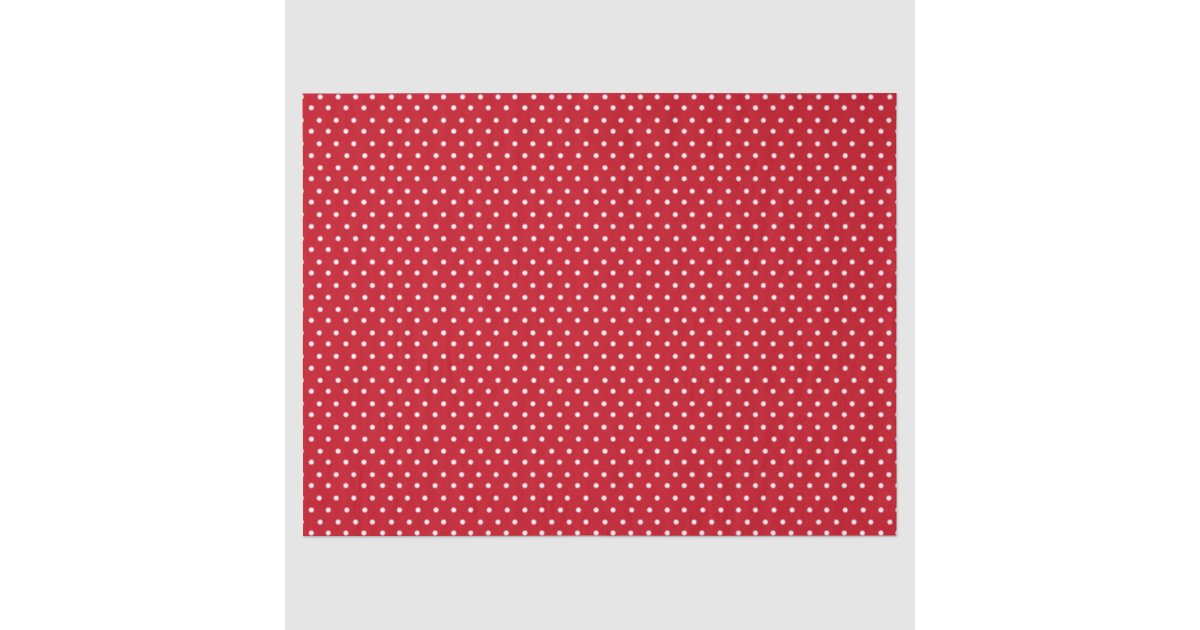 Red Polka Dot Tissue Paper | Zazzle
