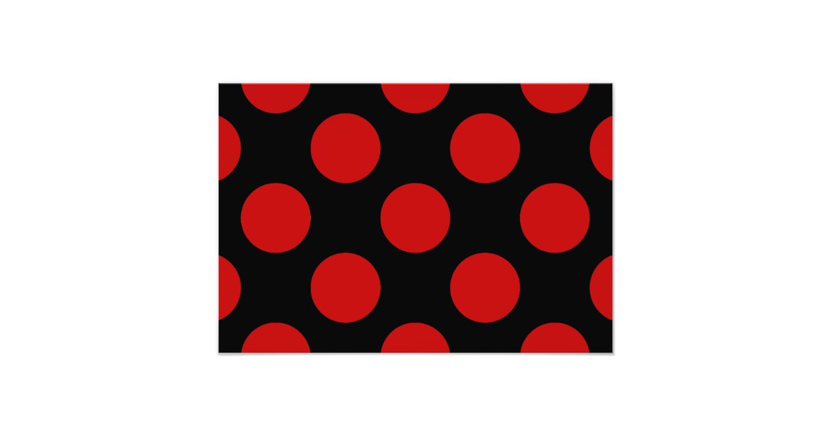 Red Polka Dots, Polka Dot Pattern, Dots, Dotted Photo Print | Zazzle