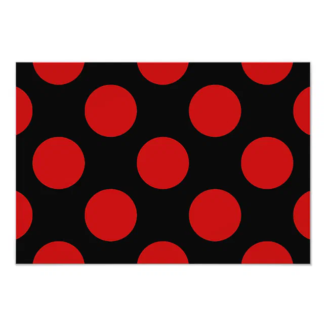 Red Polka Dots, Polka Dot Pattern, Dots, Dotted Photo Print | Zazzle