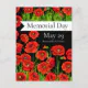 Red Poppies Memorial Day Postcard | Zazzle