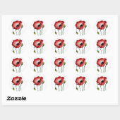 Red Poppy Sticker | Zazzle