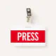 Red Press All Access Pass Horizontal ID Badge | Zazzle