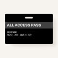 Red Press All Access Pass Horizontal ID Badge | Zazzle