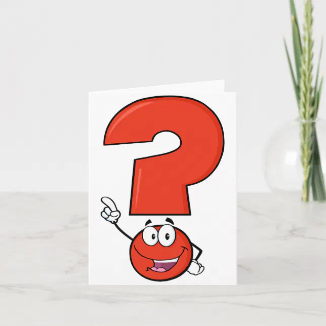 Red Question Mark Note Cards | Zazzle
