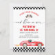 Red Race Car Birthday Invitation | Zazzle