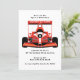 Red Race Car Birthday Party Invitation | Zazzle
